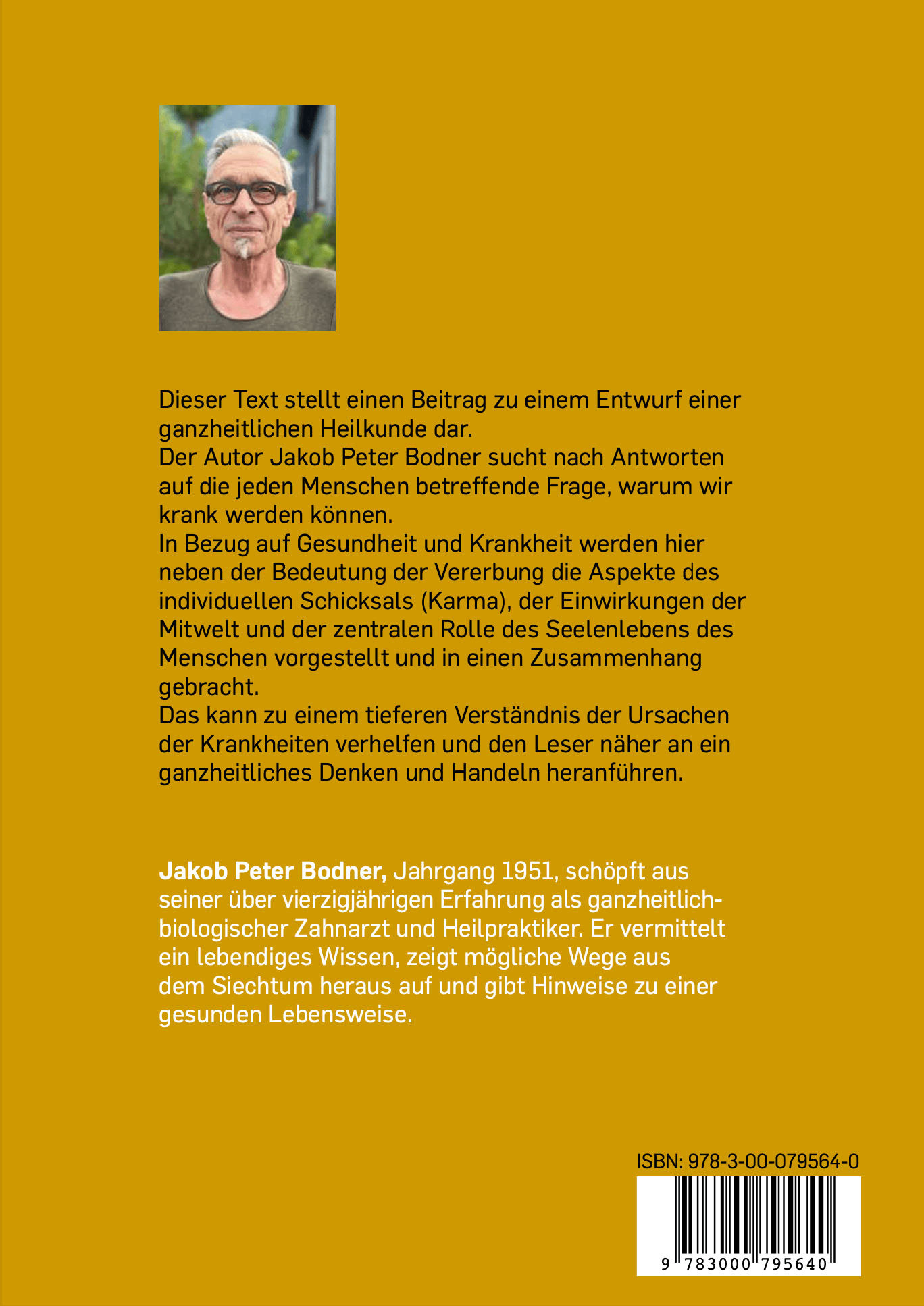HemBo Verlag - Von der Medizin zur Heilkunst - Jakob Peter Bodner